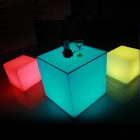 China waterproof colorful light up cube chair for sale