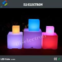 China waterproof colorful light up cube chair for sale