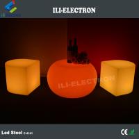 China shining rechargeable plastic led light up chairs for sale