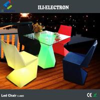 China Color customized plastic led lighting chairs for sale