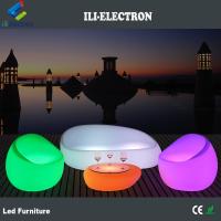 China waterproof color changing plastic Led tea table chair set for sale