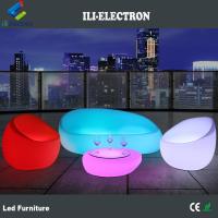 China waterproof color changing plastic Led tea table chair set for sale