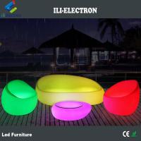 China waterproof color changing plastic Led tea table chair set for sale