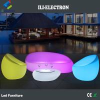 China waterproof color changing plastic Led tea table chair set for sale