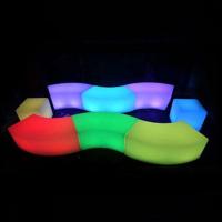 China Intelligent outdoor LED furniture led curved stool for sale