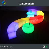 China Intelligent outdoor LED furniture led curved stool for sale