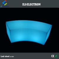China Intelligent outdoor LED furniture led curved stool for sale
