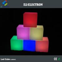 China Remote Control LED Cube Night Light Illuminated Rgb Color Changing Battery Rechargeable for sale