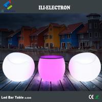 China Illuminated Light Up Bar Stools Creative Plastic Material 16 Colors Changing for sale
