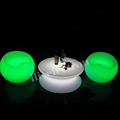 China 16 colors changing plastic led apple bar chair for sale