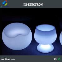 China 16 colors changing plastic led apple bar chair for sale