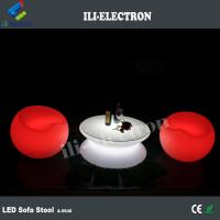 China Modular Color Changing Puff Chair Plastic Lounge Furniture Led Light Up Sofa for sale