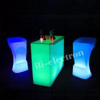 China New Design Rectangle Illuminated party led light led cocktail table for sale