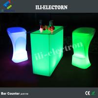 China New Design Rectangle Illuminated party led light led cocktail table for sale