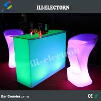 China New Design Rectangle Illuminated party led light led cocktail table for sale