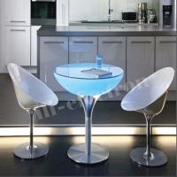 China Attractive RGB remote control outdoor led metal support coffee table for sale
