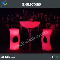 China Attractive RGB remote control outdoor led metal support coffee table for sale