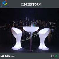China Attractive RGB remote control outdoor led metal support coffee table for sale