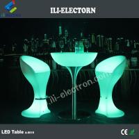China Attractive RGB remote control outdoor led metal support coffee table for sale