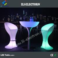 China Attractive RGB remote control outdoor led metal support coffee table for sale