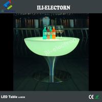 China Attractive RGB remote control outdoor led metal support coffee table for sale