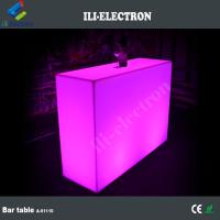 China portable plastic Illuminated led Rectangle bar furniture for sale