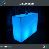 China portable plastic Illuminated led Rectangle bar furniture for sale