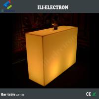 China portable plastic Illuminated led Rectangle bar furniture for sale