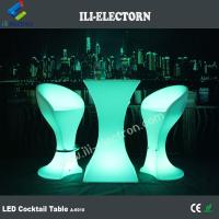 China New Design Fashional PE plastic party led light cocktail table for sale