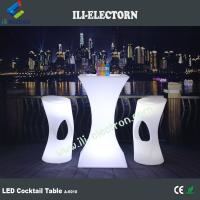 China New Design Fashional PE plastic party led light cocktail table for sale