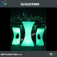 China New Design Fashional PE plastic party led light cocktail table for sale
