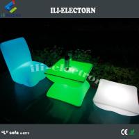 China PE Plastic LED Glow Furniture , Glow Cocktail Tables 16 Color Changeable for sale
