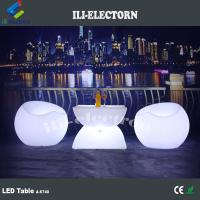 China PE Plastic LED Glow Furniture , Glow Cocktail Tables 16 Color Changeable for sale