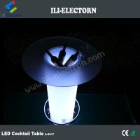 China Outdoor High Top Patio Lighting LED Ice Bucket Cruiser Table for sale