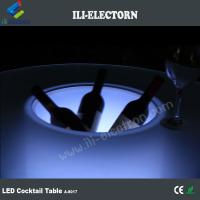 China Outdoor High Top Patio Lighting LED Ice Bucket Cruiser Table for sale