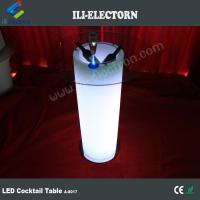 China Outdoor High Top Patio Lighting LED Ice Bucket Cruiser Table for sale