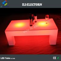 China RGB remote control square led glowing table for nightclub /party patio/ KTV/ lobby for sale
