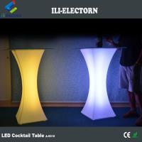 China Hot Sales Modern Party Events and Bar Used Remote Color Changing Decorative LED Square Cocktail Table for sale