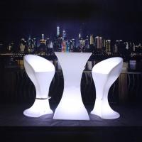 China orange color plastic rotational event furniture cocktail table for event for sale