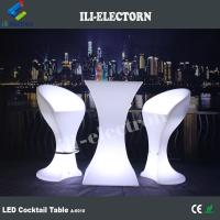 China orange color plastic rotational event furniture cocktail table for event for sale