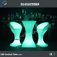 China orange color plastic rotational event furniture cocktail table for event for sale