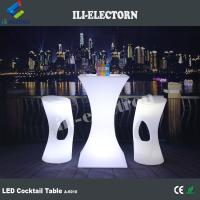 China orange color plastic rotational event furniture cocktail table for event for sale