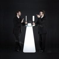 China high top RGB lighting bar furniture led cocktail table for sale