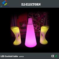 China high top RGB lighting bar furniture led cocktail table for sale