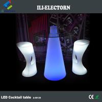 China high top RGB lighting bar furniture led cocktail table for sale