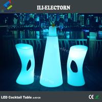 China high top RGB lighting bar furniture led cocktail table for sale