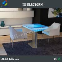 China LED Furniture Plastic Glowing Bar Table for Hotel Villa for sale