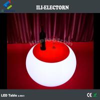 China rechargeable LED Furniture round Coffee Table for Garden for sale