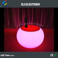China rechargeable LED Furniture round Coffee Table for Garden for sale