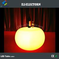 China rechargeable LED Furniture round Coffee Table for Garden for sale